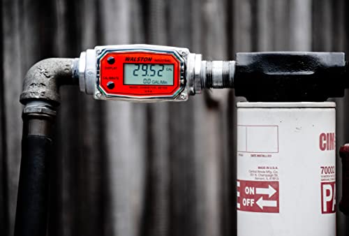 WALSTON INDUSTRIAL GH-5630 Digital Fuel Meter 3/4 Inch, Diesel Fuel Me ...
